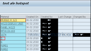 Sap Matrix: Sample ALV report with Hotspot