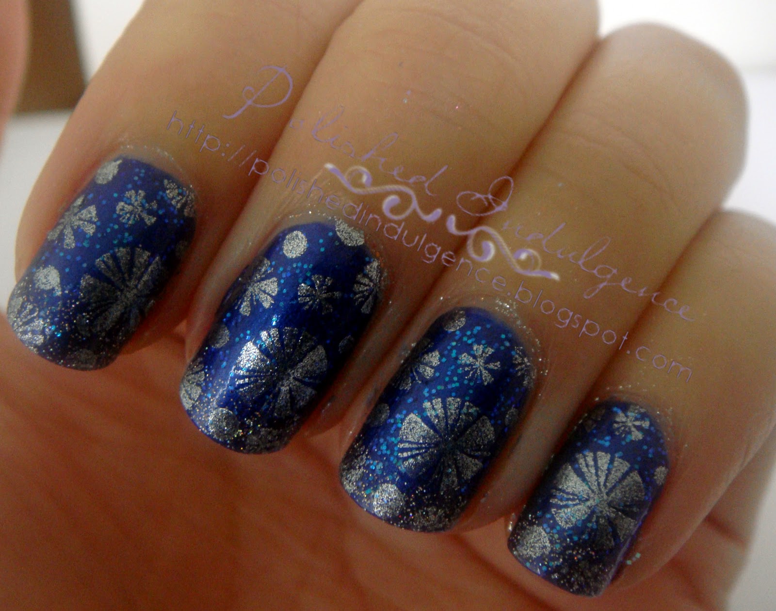 Polished Indulgence: Nail Art Wednesday: Snowflakes Inspired Nails
