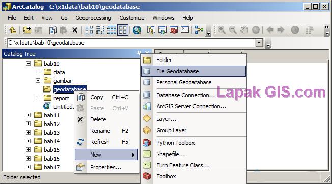 Desain, Tipe dan Tahap membuat Geodatabase pada Arcgis - Lapak GIS