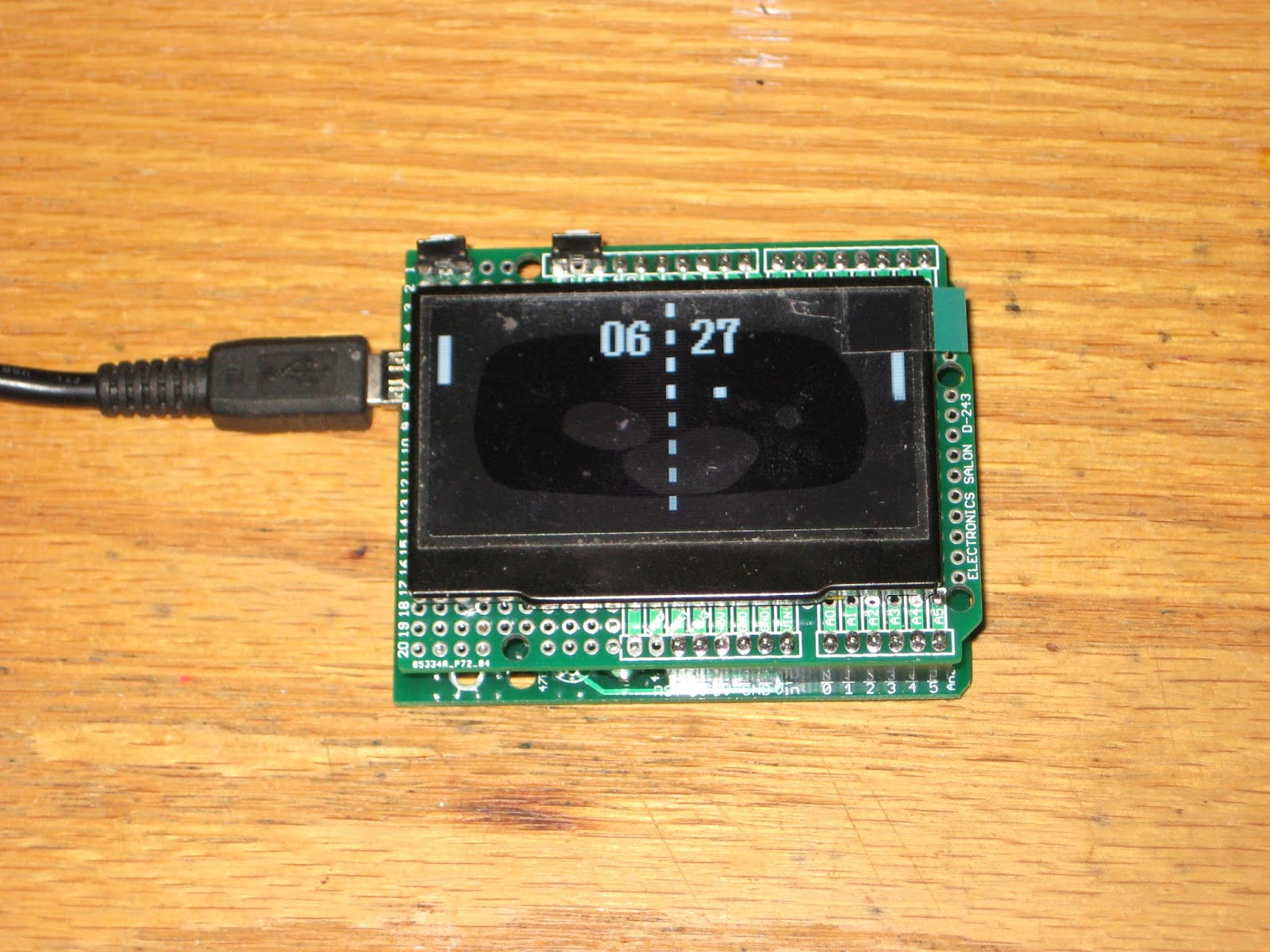 Wise time with Arduino: Arduino OLED display shield Wise time with Arduino: Arduino OLED display shield
