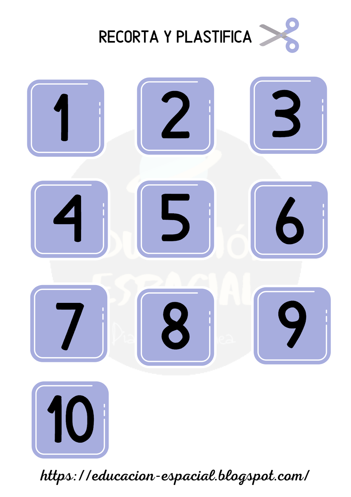 Contamos del 1 al 10 con los peces