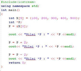 Kodingan serta penjelasan tentang Deference dan Reference pada C++