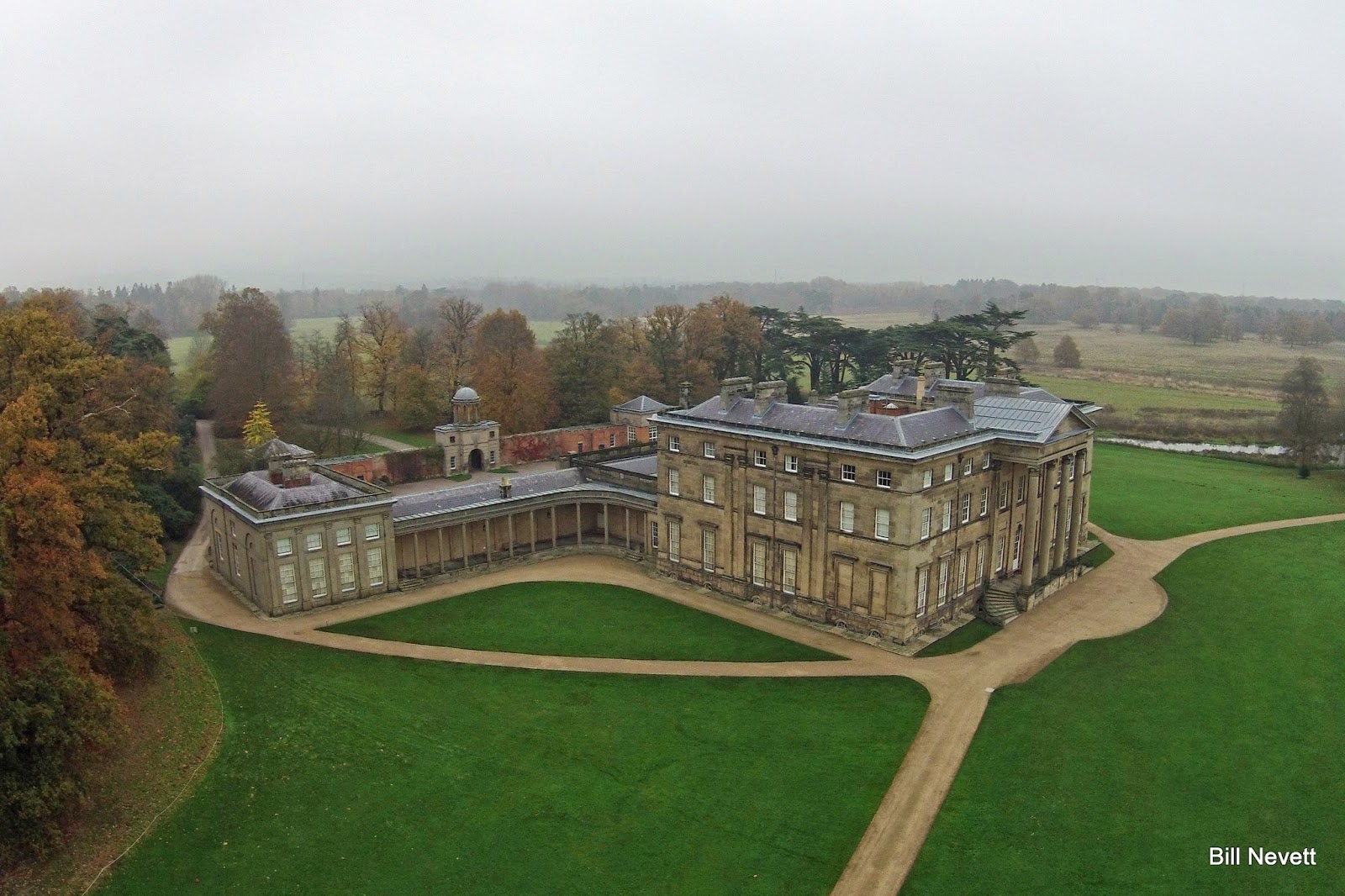 Shropshire Aerial Photography: Attingham Park Atcham