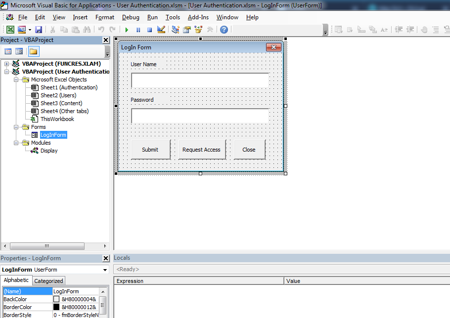 Excel Macro Business: Excel User Authentication