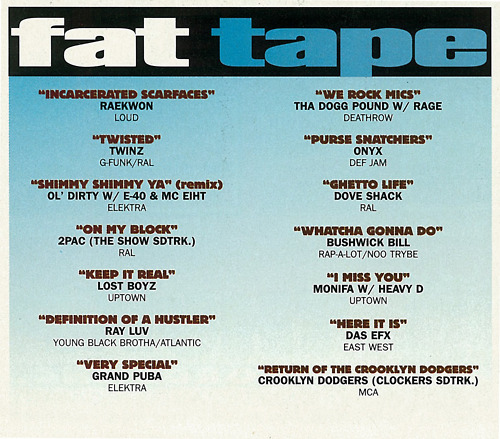Recognize the Real: The Source Magazine Fat Tape: September 1995