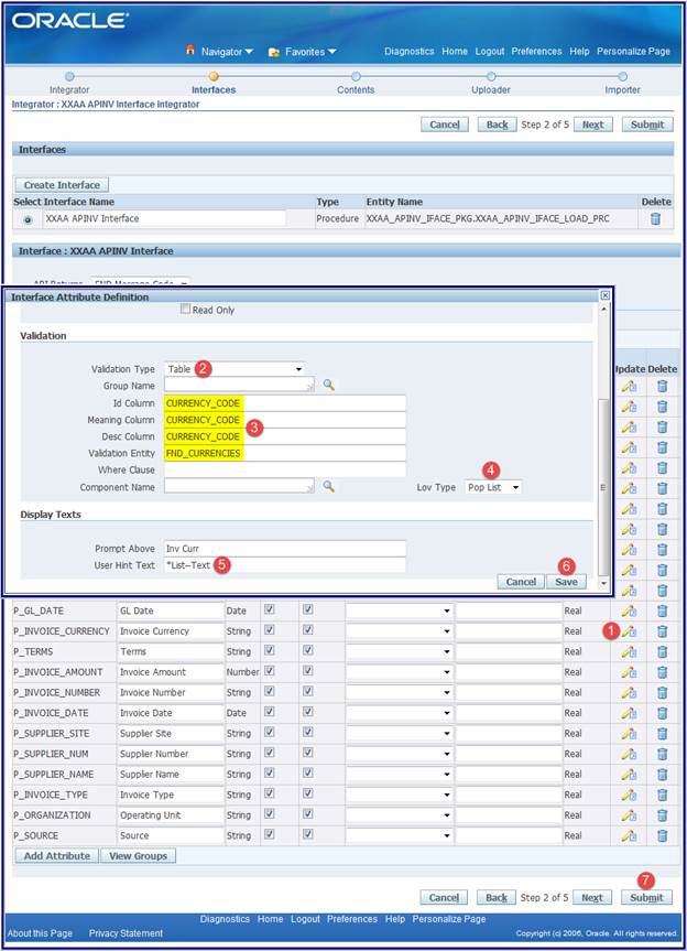 Oracle Applications Oracle Custom Web Adi Setups And Process For Ap Invoice Interface