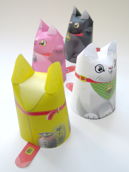 Maneki Neko the Lucky Cat Papercraft | Paperized Crafts