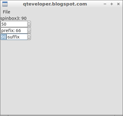 Qteveloper: Example of QtQuick.Controls SpinBox