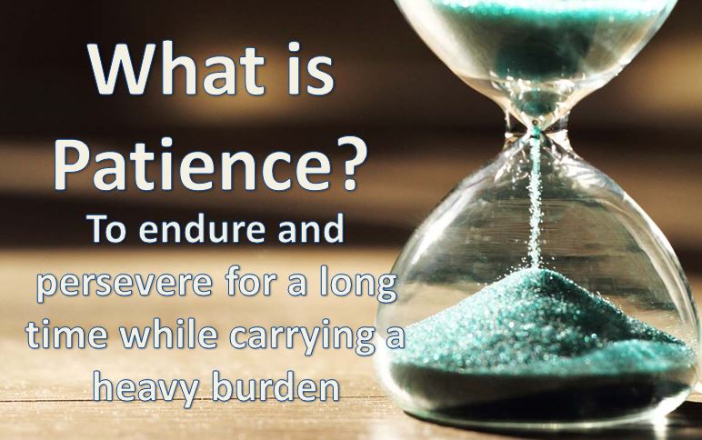 Pastor Chris' Blog: The Fruit of the Spirit - Patience