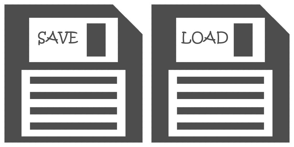 Otak Berlubang: Contoh cara membuat fungsi Save & Load game pada GDevelop.