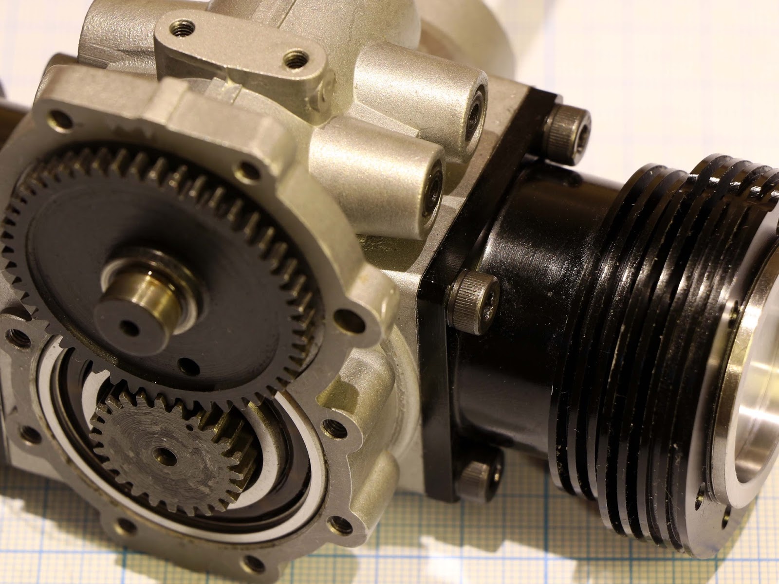 RC IT Music Photo Video: Inside ASP FT160AR Twin Cylinder Glow Engine