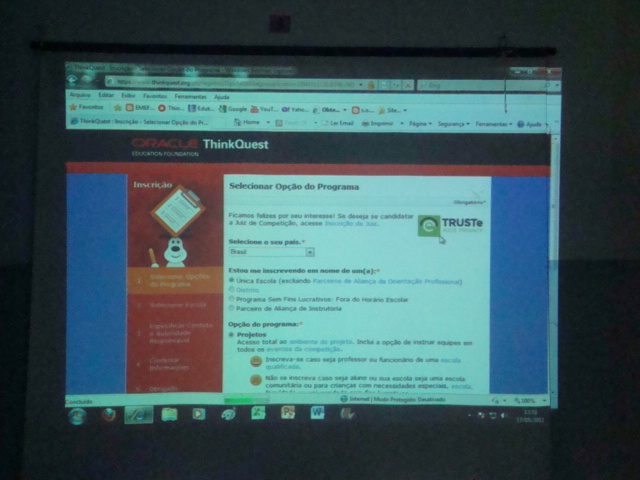 EMEF "Madre Joana Angélica de Jesus": Ambiente ThinkQuest