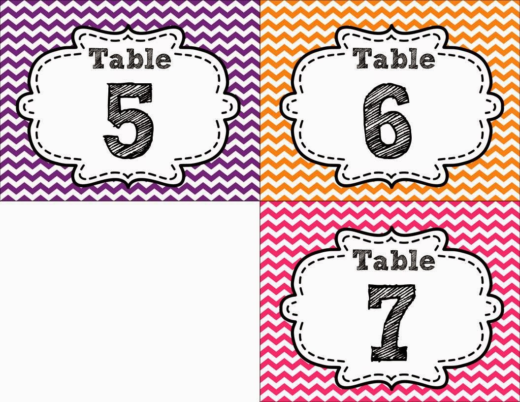 I Heart My Kinder Kids: Chevron Table Signs on Manic Monday