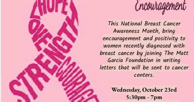 Matt Garcia Foundation: National Breast Cancer Awareness Month ...