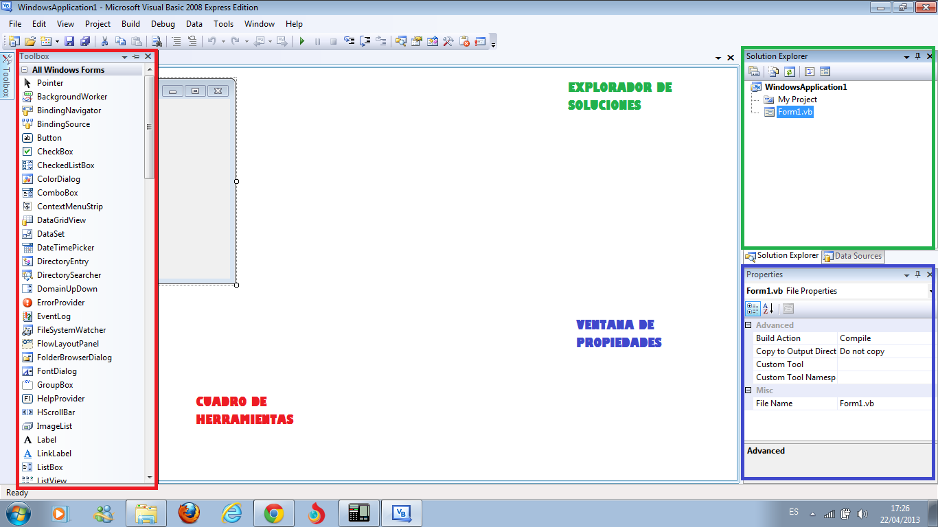 EXAMEN DEL BLOQUE 5: PANTALLA PRINCIPAL DE VISUAL BASIC....!!