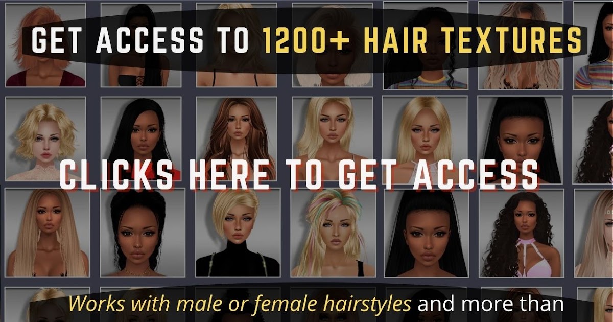 Imvu Male Hair Base Map