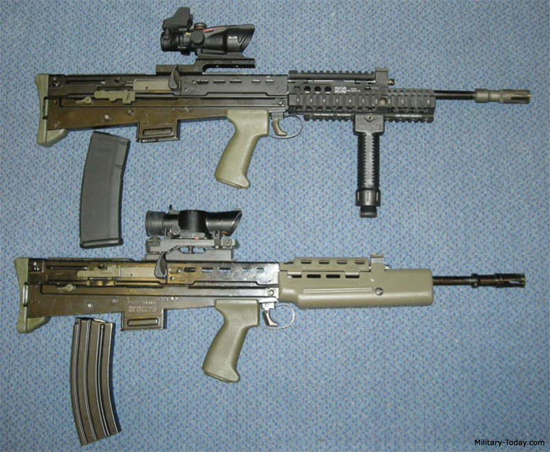 FDRA - Malvinas: Fusil de asalto: L85A2 (UK)