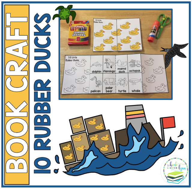 10 RUBBER DUCKS FREE BOOK CRAFT ~ Book Units by Lynn