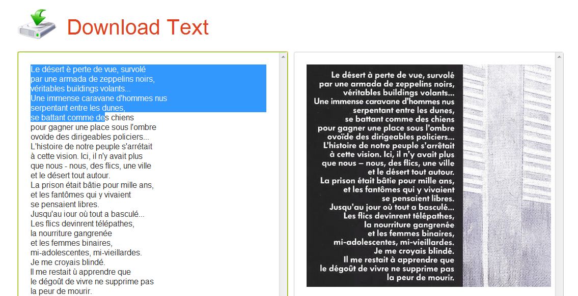 Webmarketing - Outils du web: Extraire le texte d'une image