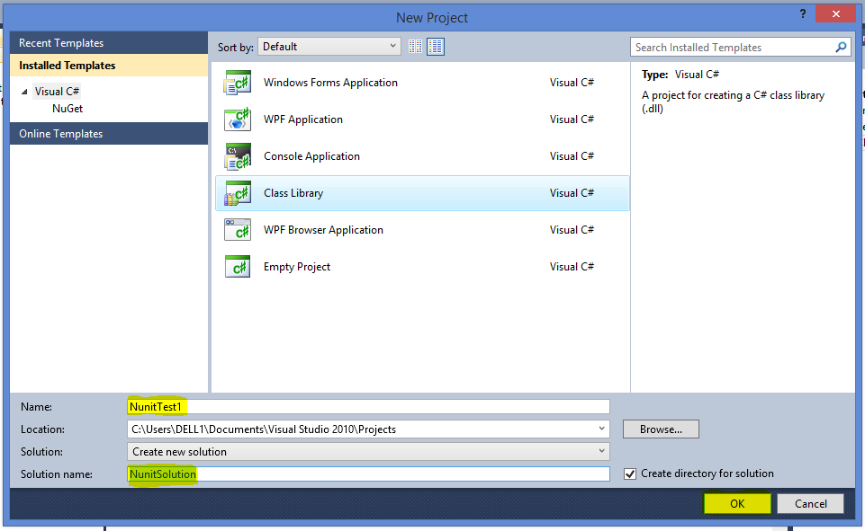 C Nunit Script Creation And Execution Automation Home 5281