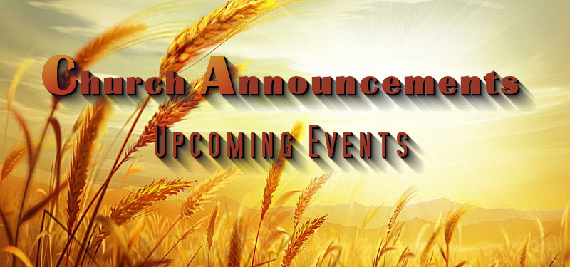 Whitestone Christian Fellowship: Church Announcements