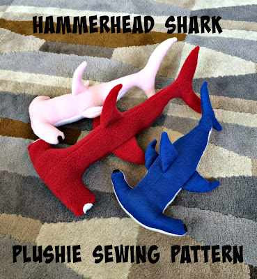Cation Designs: Hammerhead Shark Plushie Pattern and Tutorial