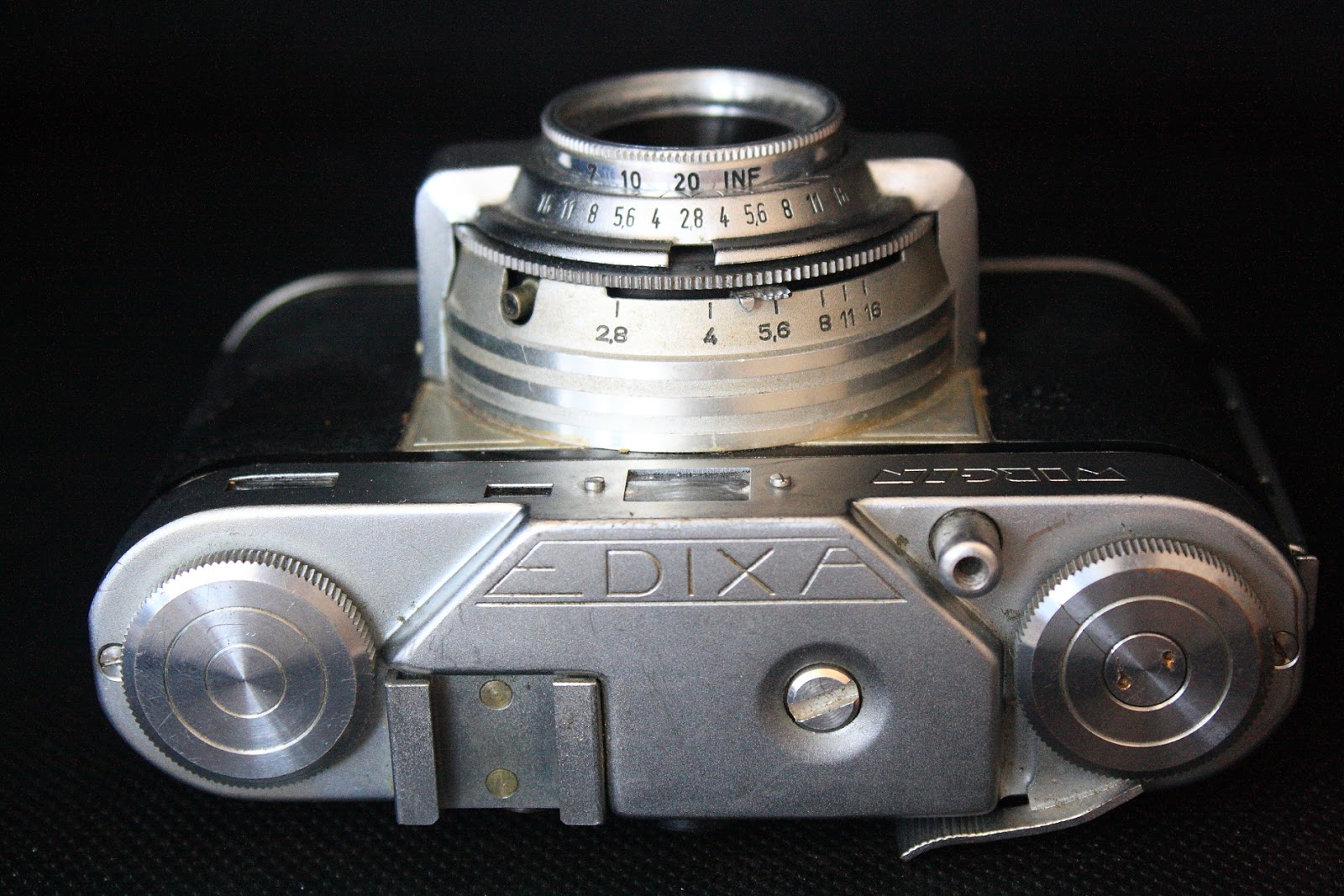 Old camera collection: Wirgin Edixa, a rangefinder camera with a double ...