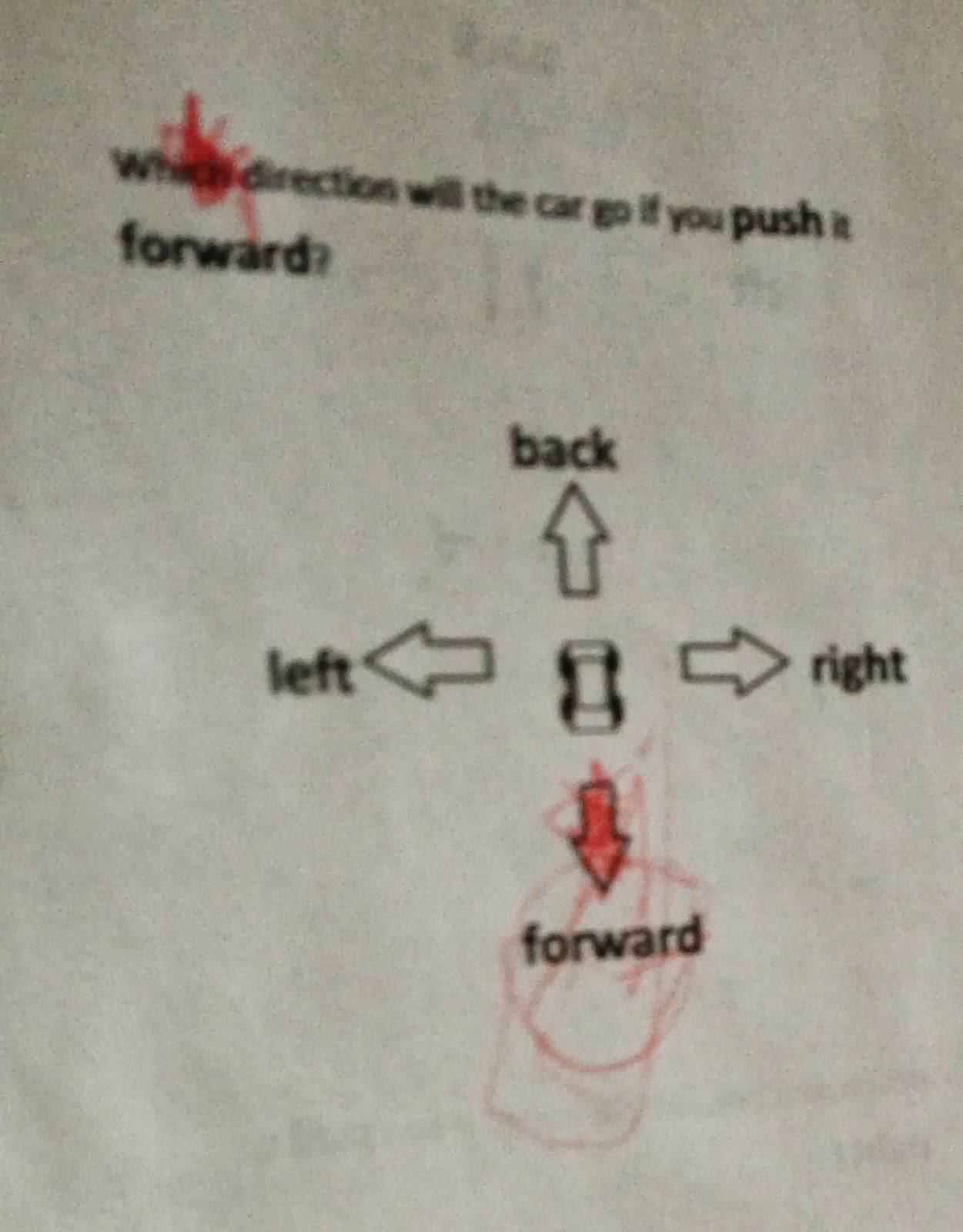 Wisdom. Knowledge .Joy: Toy Car Direction Investigation