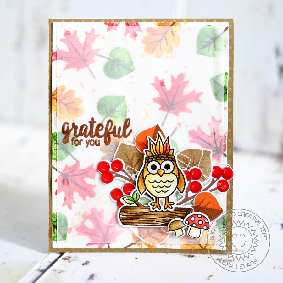 Sunny Studio: Autumn Splendor Grateful For You Card By Lexa