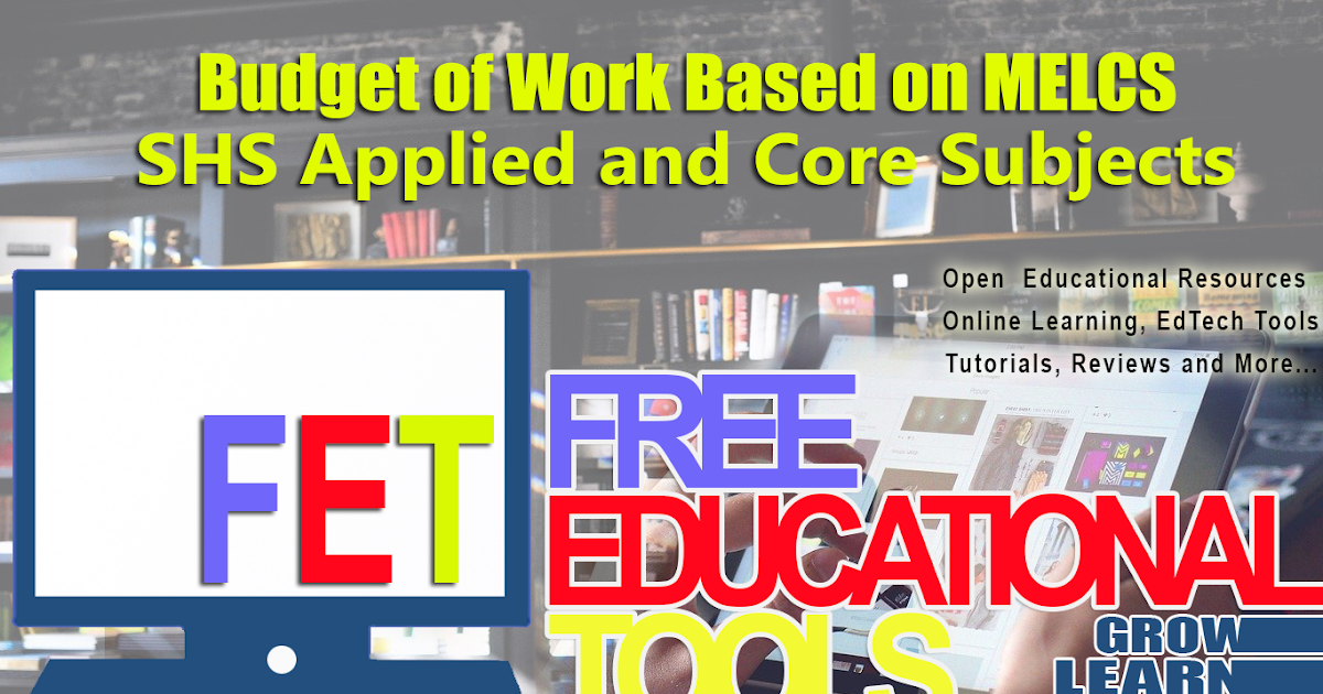 SHS Subjects Budget of Work for Second Quarter Based on MELCS