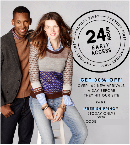 J.Crew Aficionada: J.Crew Factory Exclusive Early Access: Shop new ...