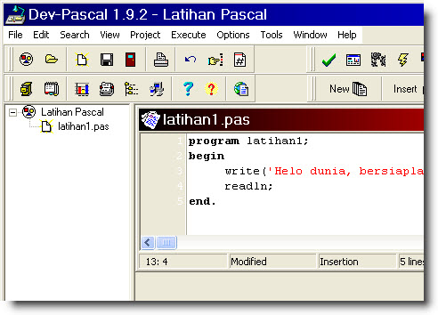 Belajar Pemrograman Pascal dengan Dev-Pascal | EMR STUDIO