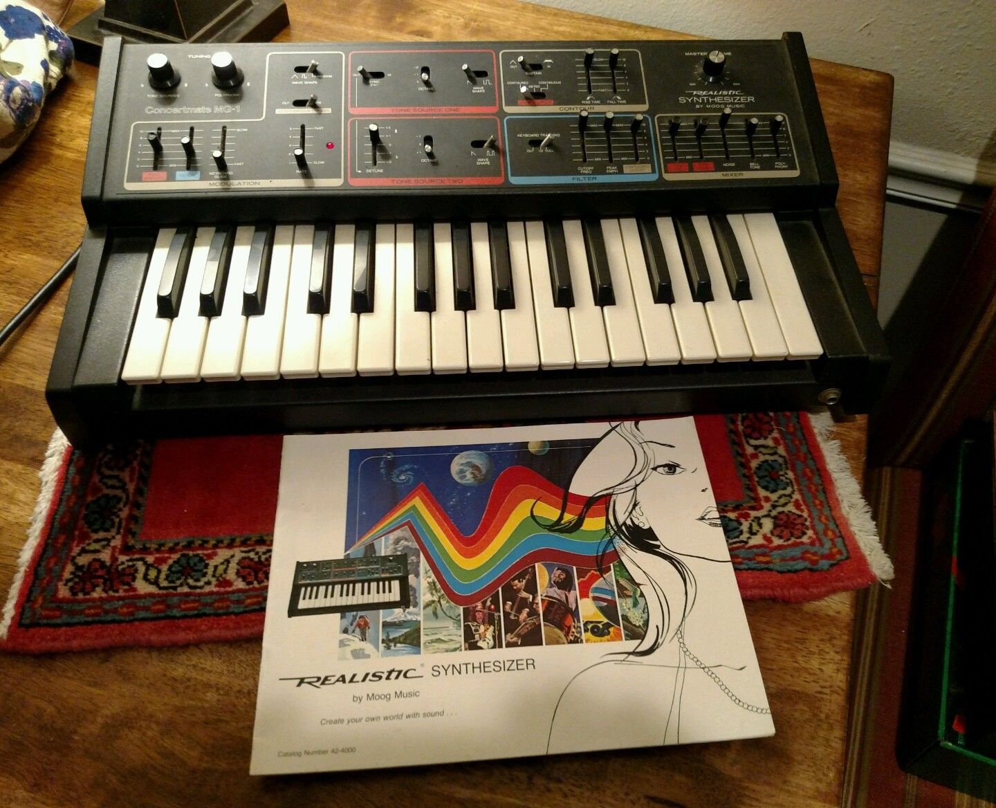 MATRIXSYNTH: Vintage 1980's Realistic by Moog MG-1 Concertmate Analog ...