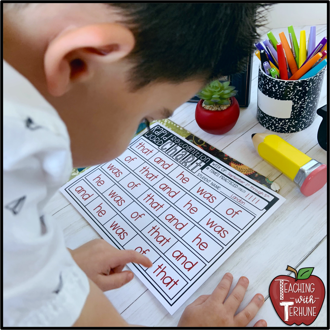 Teaching With Terhune: Sight Word Assessments for RTI/Progress Monitoring