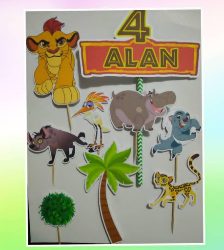 Topper Rey León Alan 4 - Mis Toppers Tus Toppers