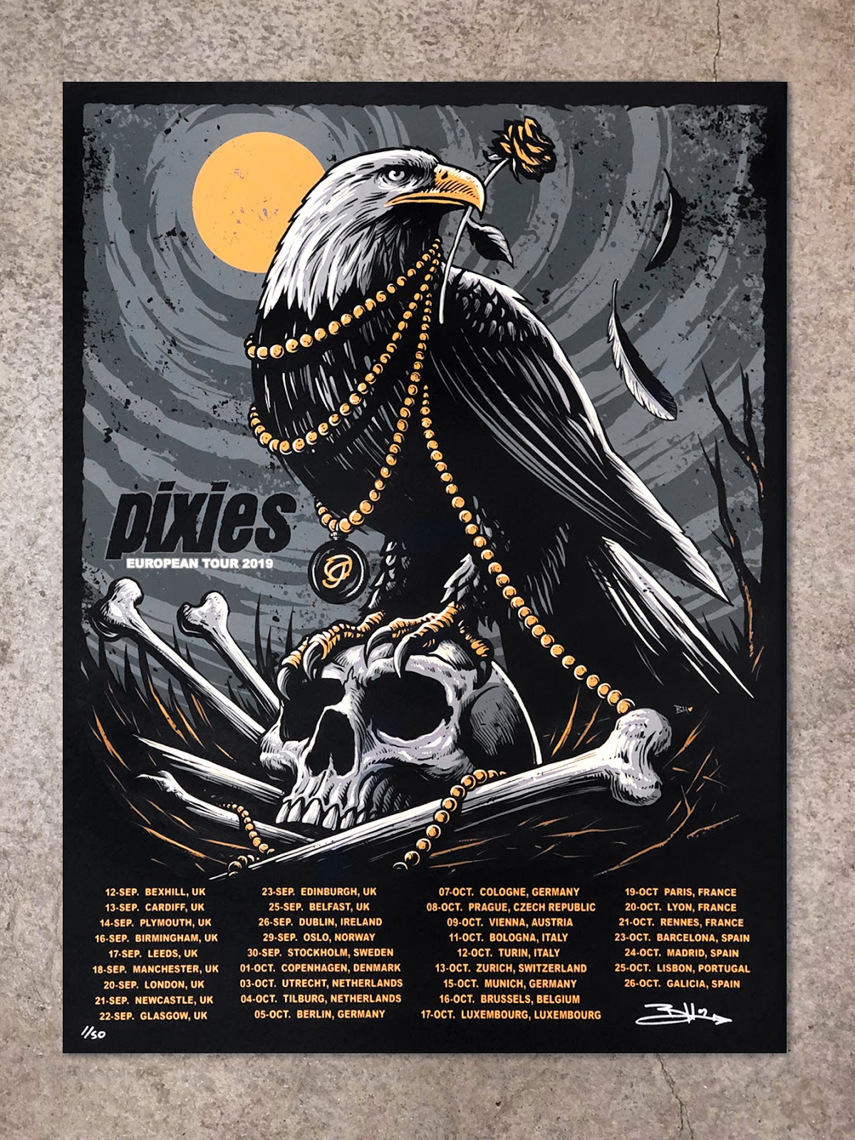 INSIDE THE ROCK POSTER FRAME BLOG: Brandon Heart Pixies European Tour ...
