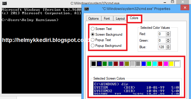 Mengganti Warna Background Dan Text CMD - Blog Orang IT