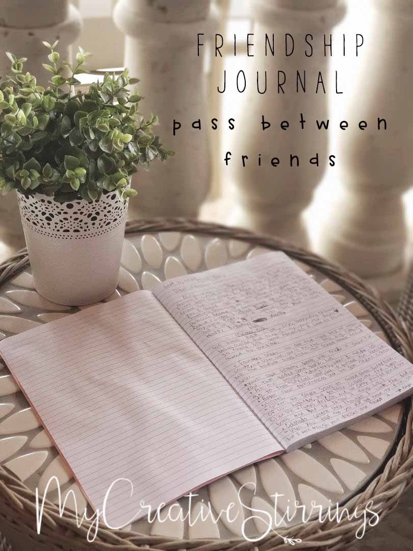 My Creative Stirrings: Friendship Journal and Poem