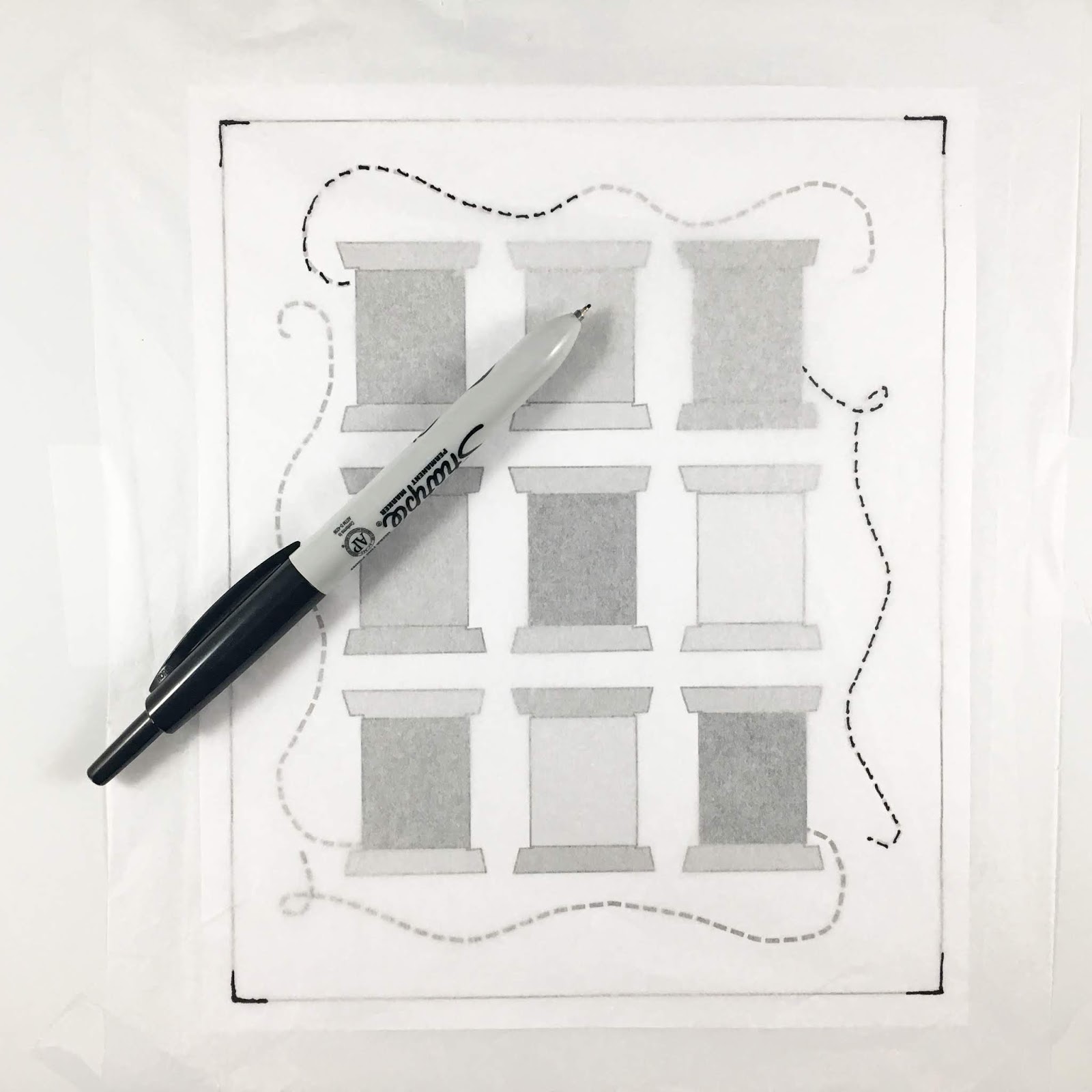 Tutorial: Embroidering with Tissue Paper Templates