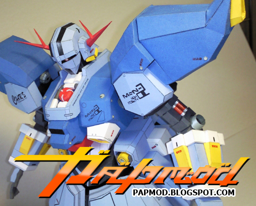 Gundam MSN-02 Zeong Paper Model - PAPEROX FREE PAPERCRAFT