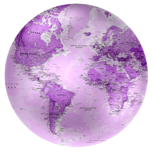 M. Michielin Alphabets: PURPLE WORLD MAP ALPHABET LETTER PNG, NUMBER ...