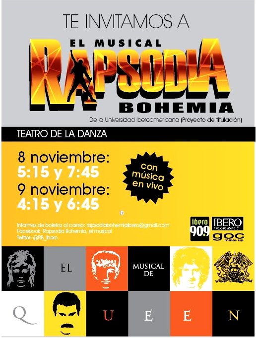 Queen en México: Rapsodia Bohemia: El Musical - Queen, llevado al ...