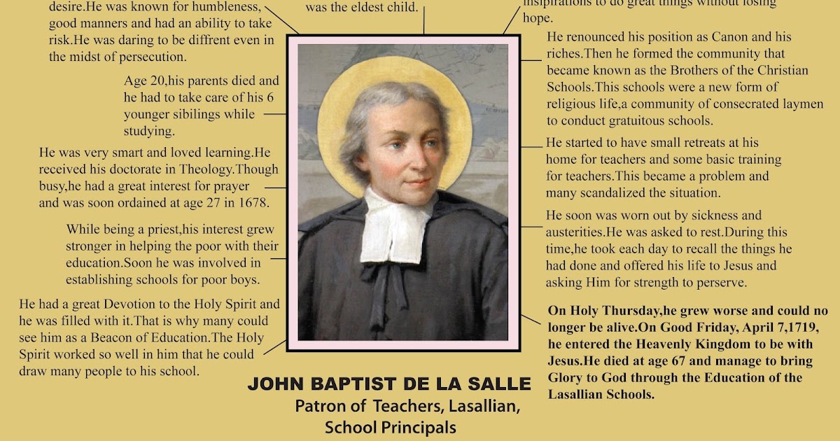 Imitating Christ's Humility: Feast of Saint John Baptist De La Salle