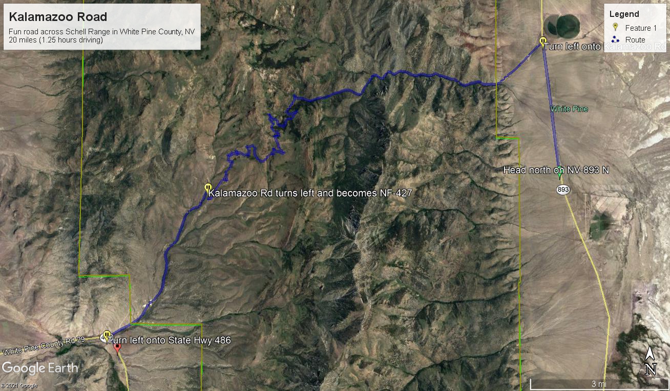 Desert Survivor: Kalamazoo Road, White Pine County, Nevada