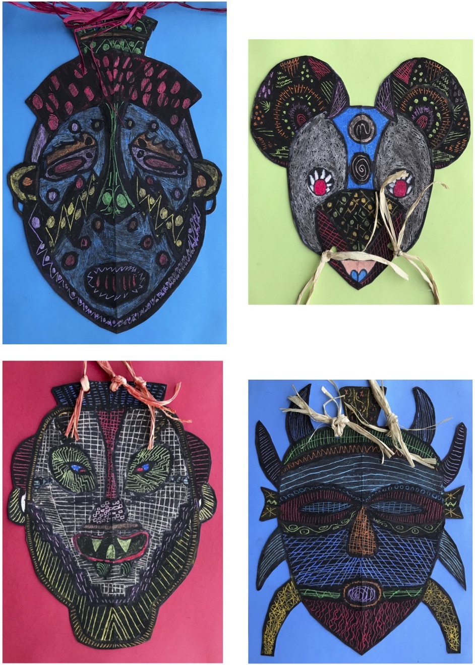 The Rolling Artroom: African Mask Design (4th-6th Grade)