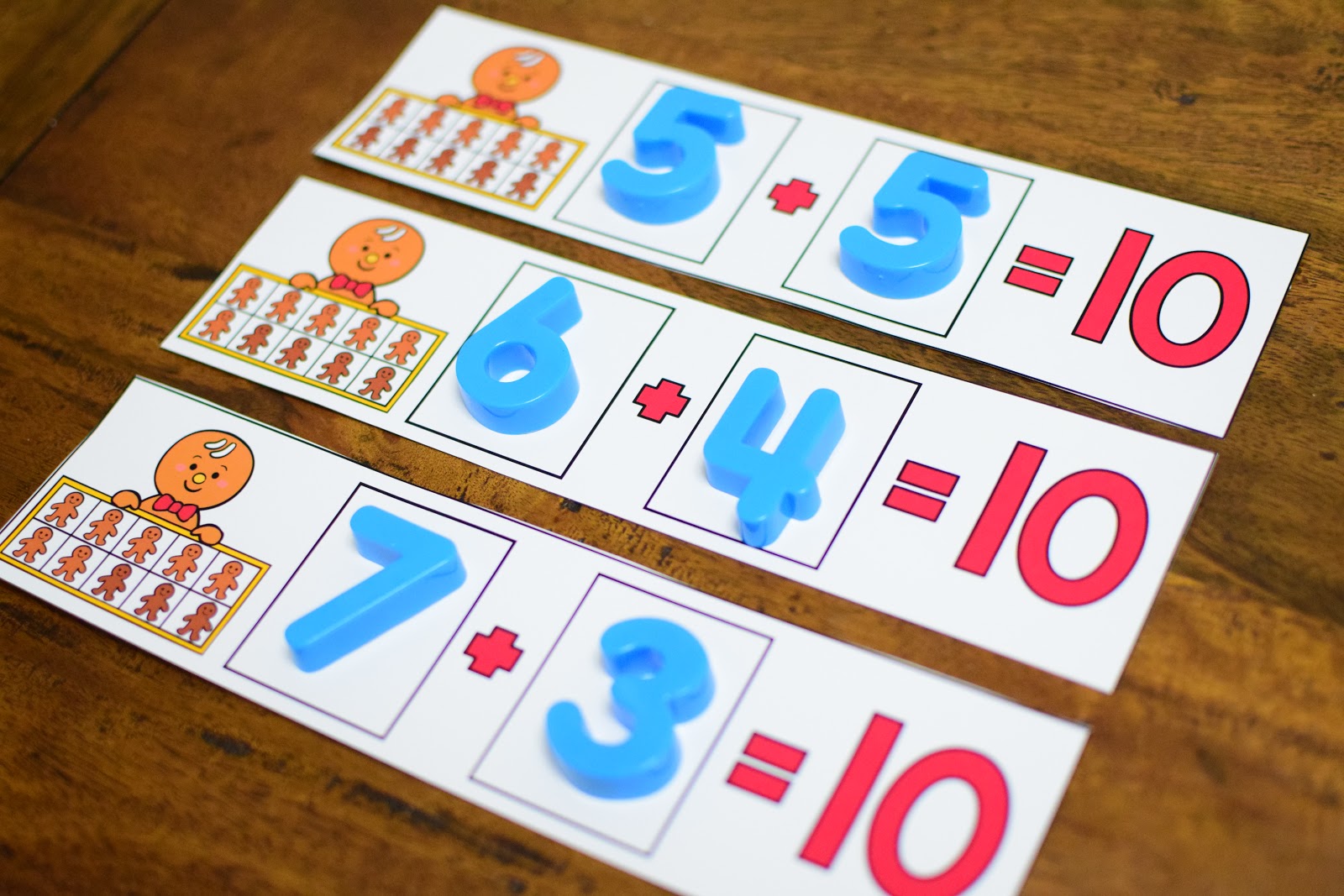 FREE Gingerbread Man Addition to 10 Ten Frames | The Pinay Homeschooler