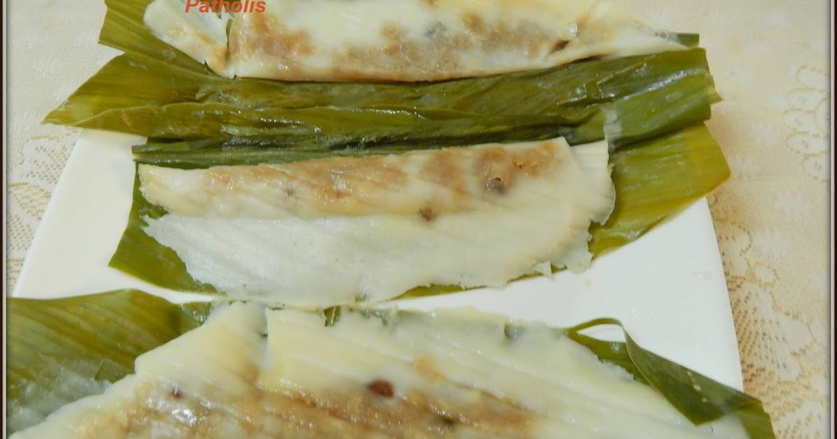 Patholi/Steamed Rice Crepes in Turmeric Leaves - Goan Recipe - Sneha's ...
