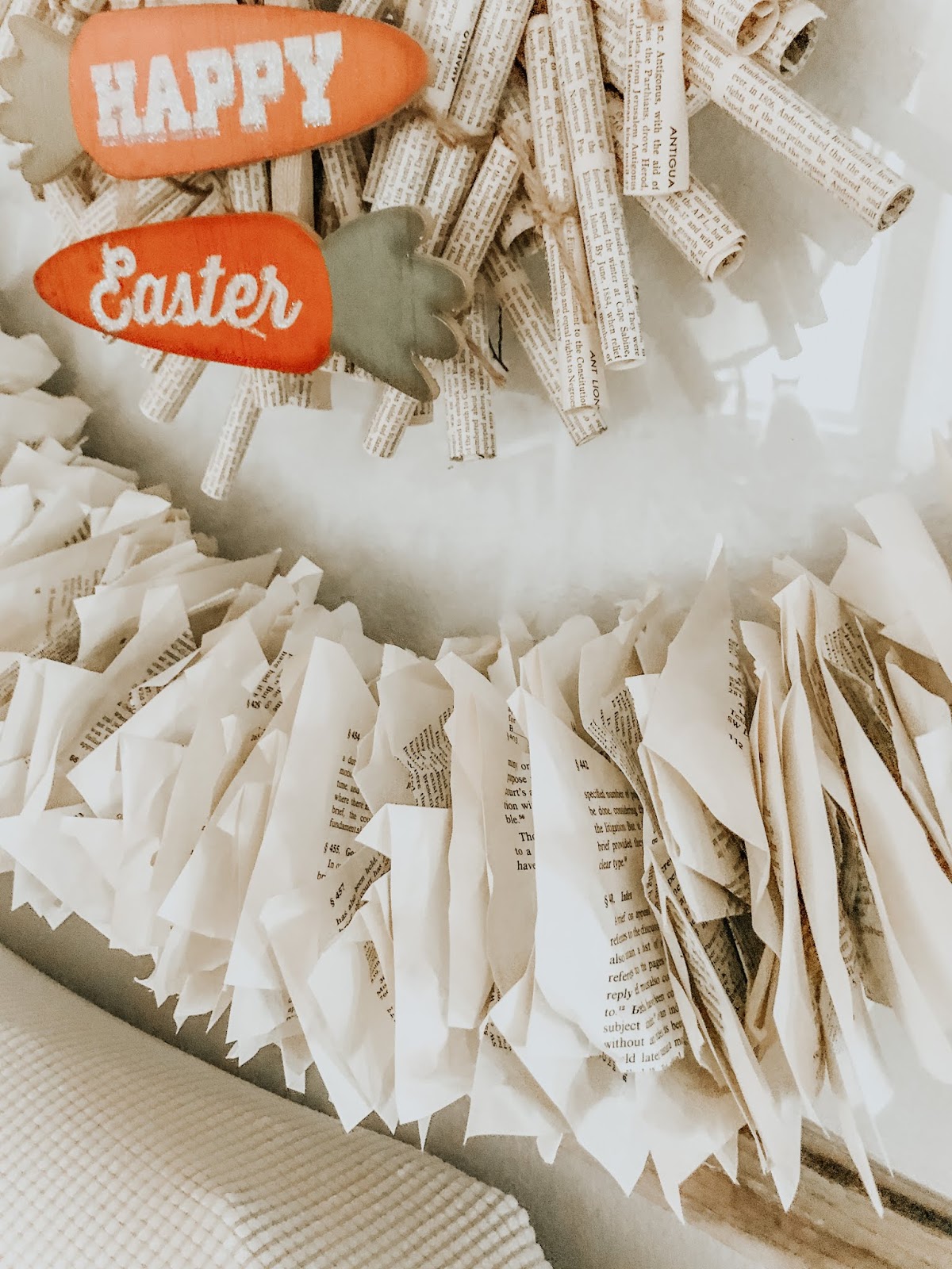 Clover House: Easy Book Page Garland