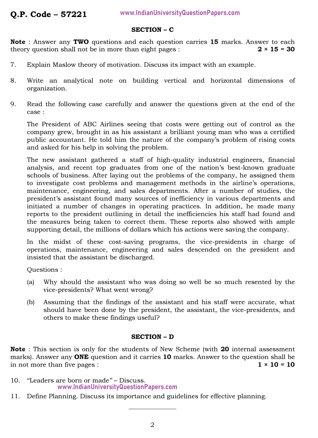 Kuvempu University M.Com Commerce DPA510 Paper I : Principles and ...