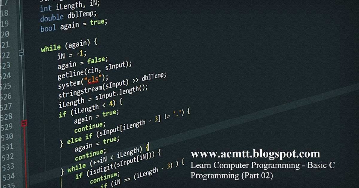 Learn Computer Programming Basic C Programming Part 02